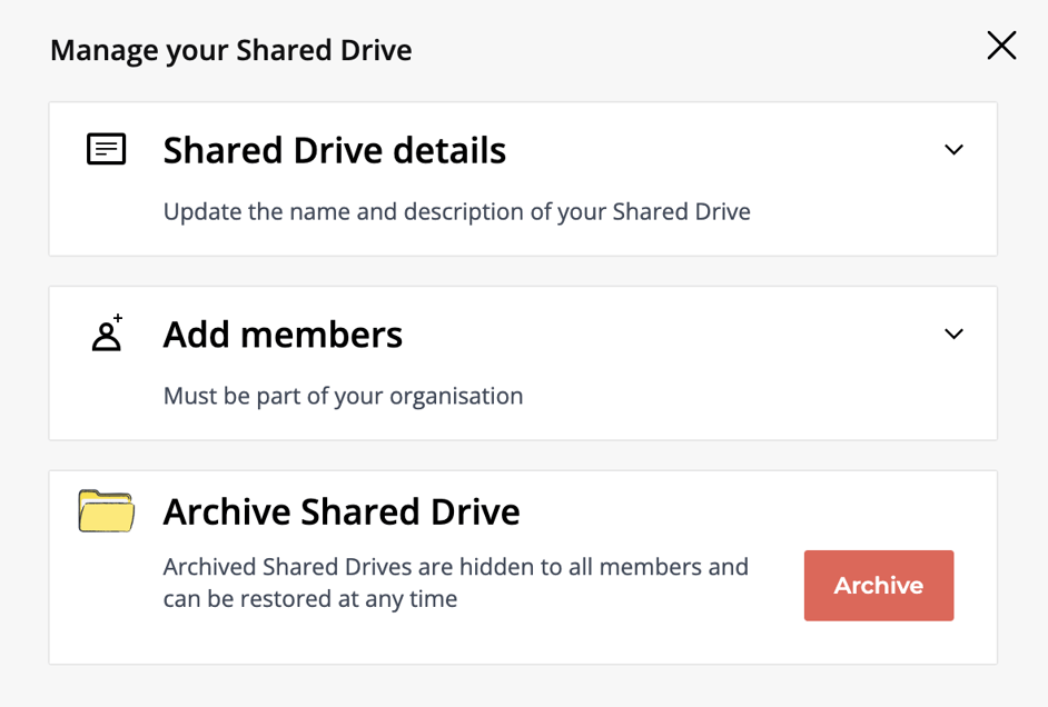 Shared Drives